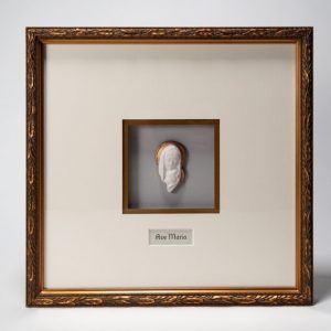 Framed Ave Maria Intaglio (Ivory) - Pamela Sack