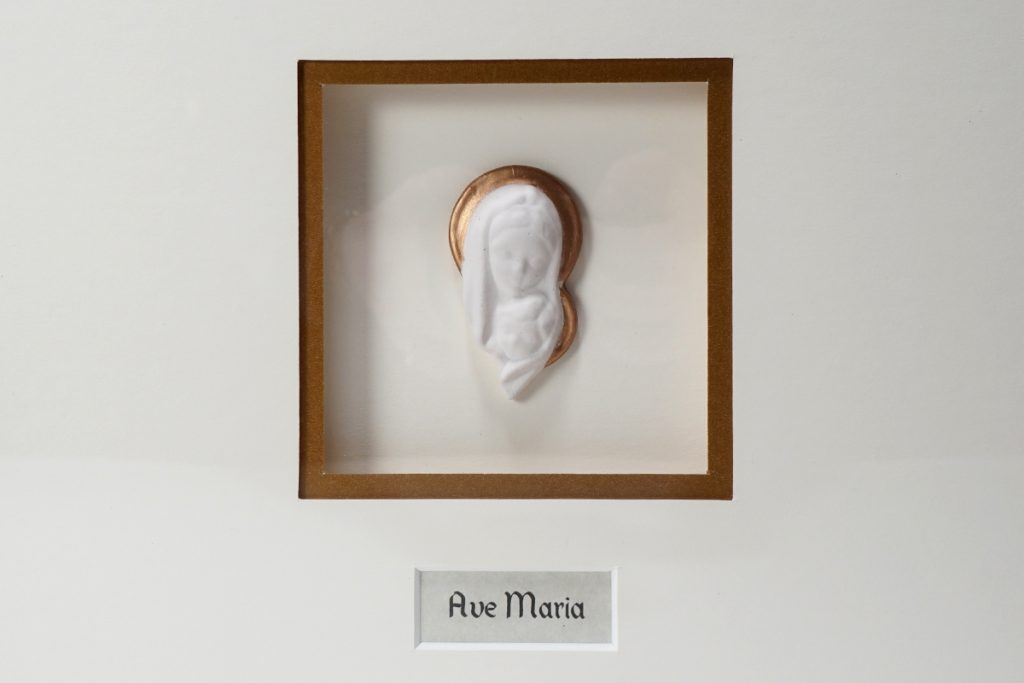 Framed Ave Maria Intaglio (Ivory) - Pamela Sack